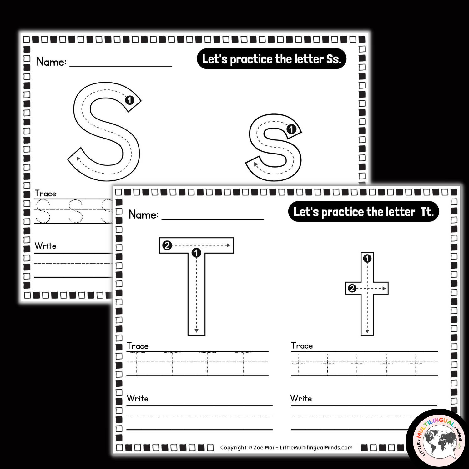 Christmas Alphabet A-Z Worksheets | Dot to Dot, Tracing, Coloring ...