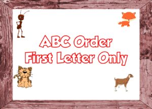 ABC Order First Letter Only, Boom Cards | Made By Teachers