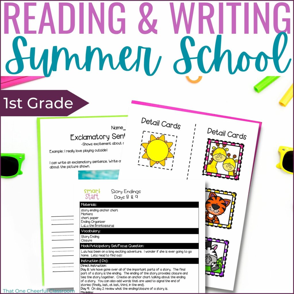 1st Grade ELA Reading and Writing Summer School Curriculum | Made By ...