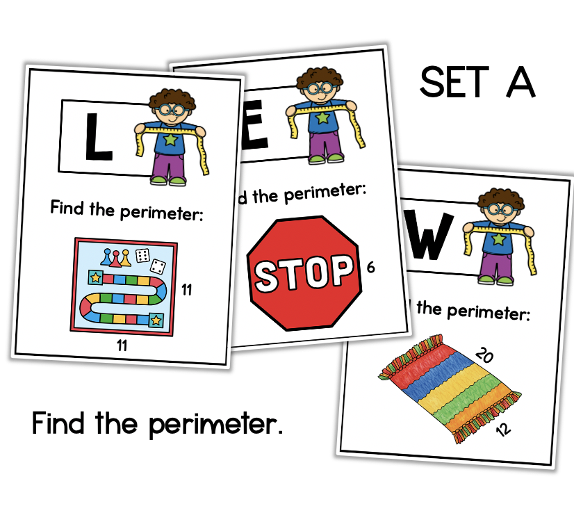 Area and Perimeter Math Scavenger Hunt Secret Message Activity | Made ...