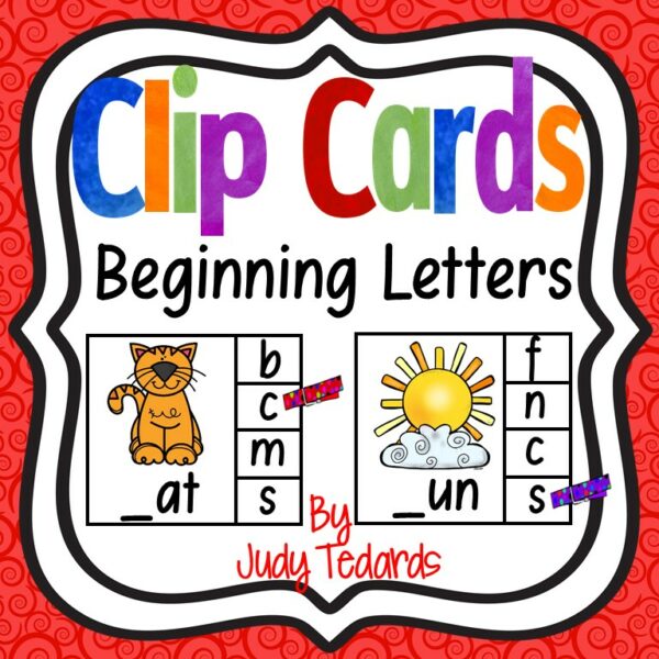 Clip Cards {Beginning Sounds} | Made By Teachers