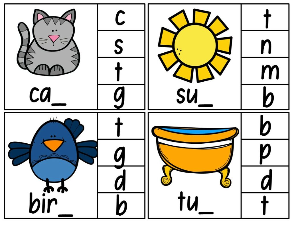 Clip Cards {Ending Sounds} | Made By Teachers