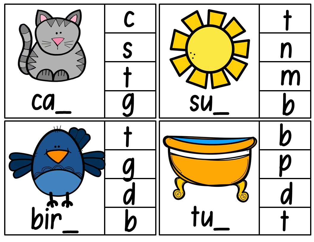 Clip Cards {Ending Sounds} | Made By Teachers