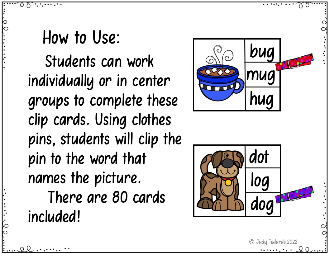 Clip Cards {Beginning Reading} | Made By Teachers
