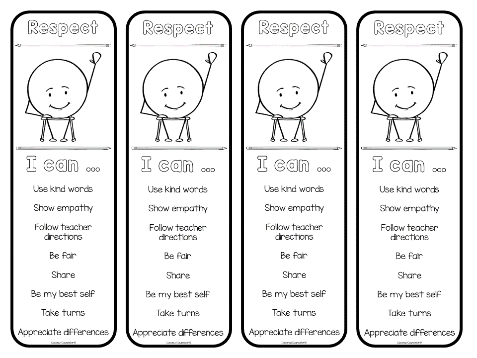 Respect Bookmark | Made By Teachers