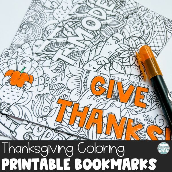 Thanksgiving Zentangle Coloring Sheet Bookmarks for Fall | Made By Teachers