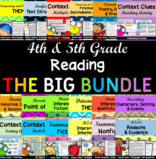4th & 5th Grade Reading Literature: The BIG Bundle! | Made By Teachers