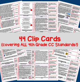 4th Grade Reading Literature Clip Cards! | Made By Teachers