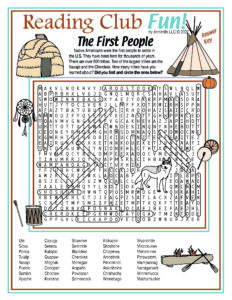 The First People (Native Americans) Word Search Puzzle | Made By Teachers