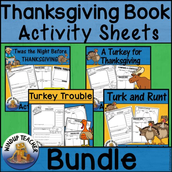 Thanksgiving Picture Book Activity Sheet BUNDLE | Made By Teachers