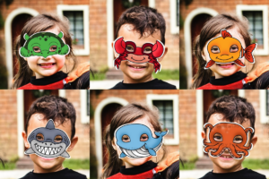 Ocean Animal Paper Masks Printable Sea Craft Activity Costume | Made By ...