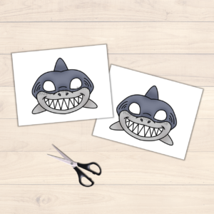 Ocean Animal Paper Masks Printable Sea Craft Activity Costume | Made By ...