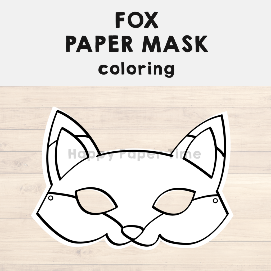 Fox toilet paper roll craft Printable Woodland Animal Coloring Paper ...