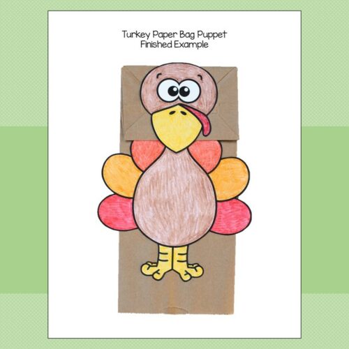 Turkey Paper Bag Puppet Thanksgiving Craft Activity | Made By Teachers