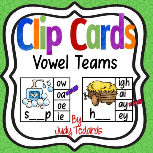 Clip Cards {Vowel Teams} | Made By Teachers