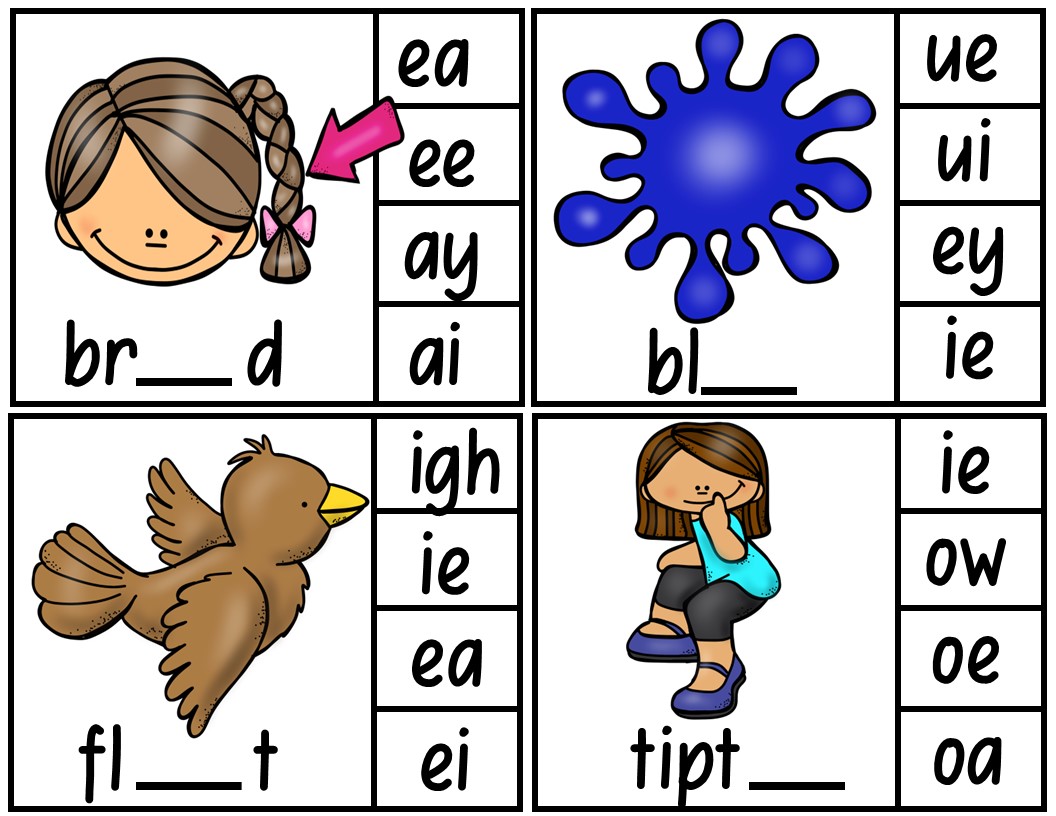 Clip Cards {Vowel Teams} | Made By Teachers