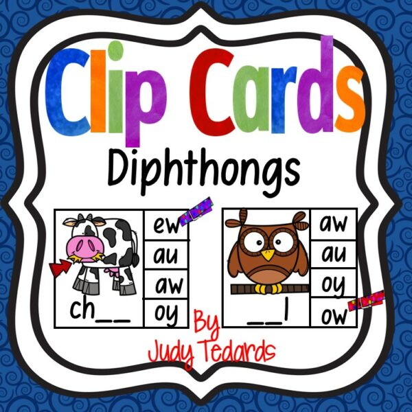 Clip Cards {Diphthongs} | Made By Teachers