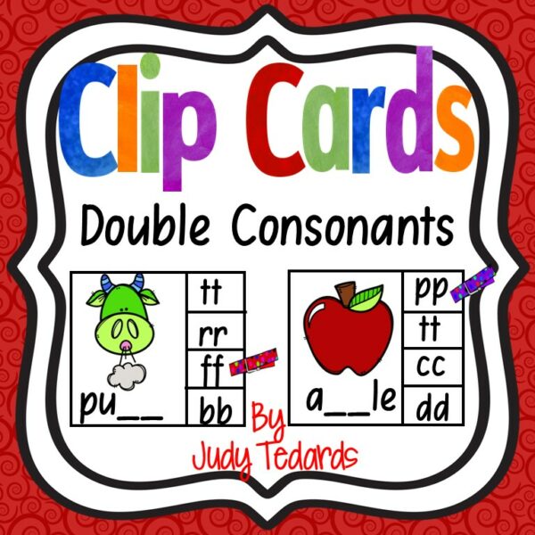 Clip Cards {Double Consonants} | Made By Teachers