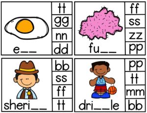 Clip Cards {Double Consonants} | Made By Teachers