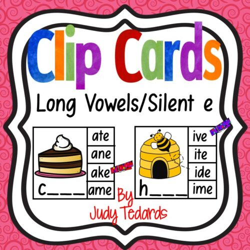 Clip Cards {Long Vowel/Silent e} | Made By Teachers