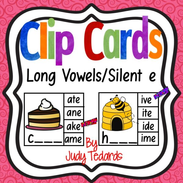 Clip Cards {Long Vowel/Silent e} | Made By Teachers