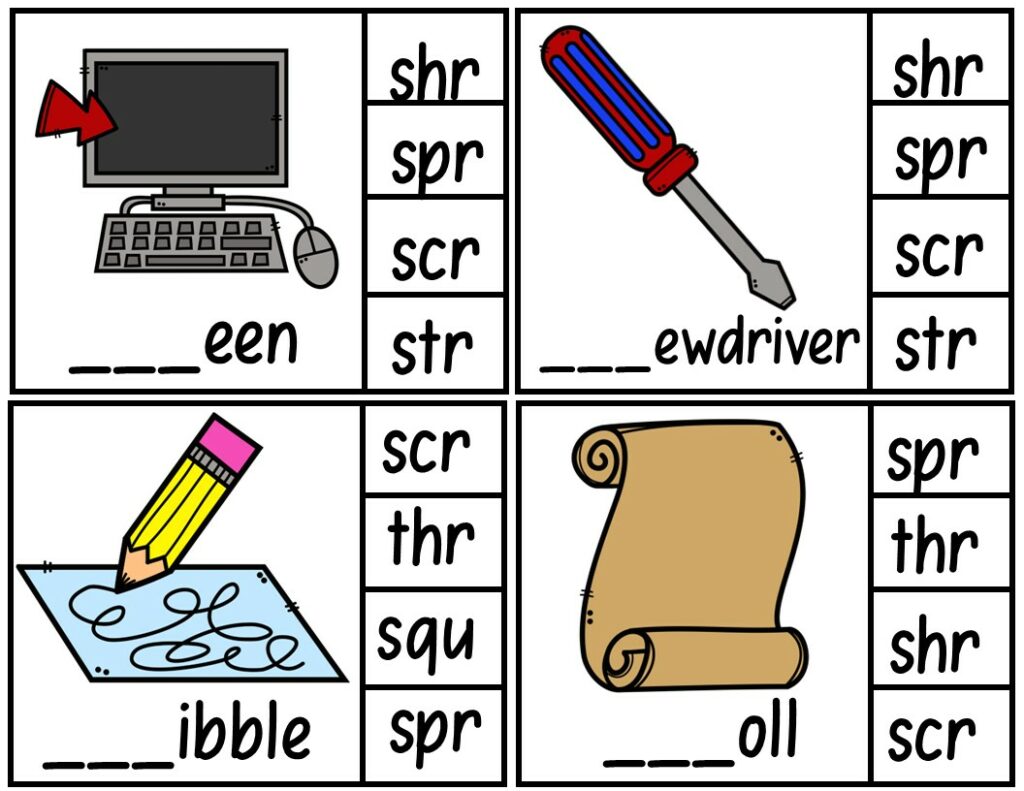 Clip Cards {Beginning Trigraphs} | Made By Teachers