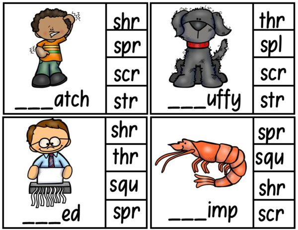 Clip Cards {Beginning Trigraphs} | Made By Teachers