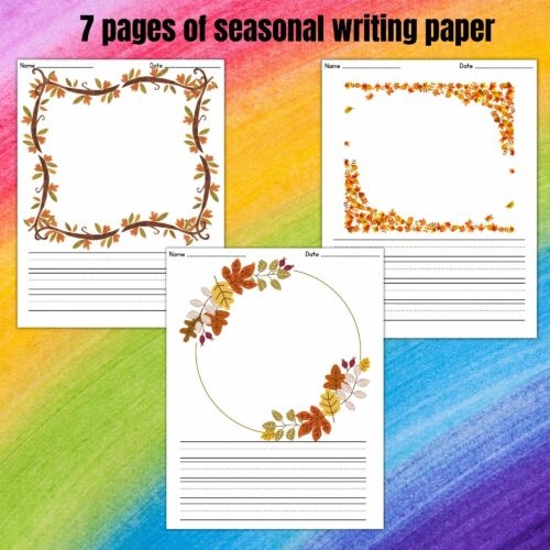 Fall/Thanksgiving Writing Paper for Bulletin Boards | Made By Teachers