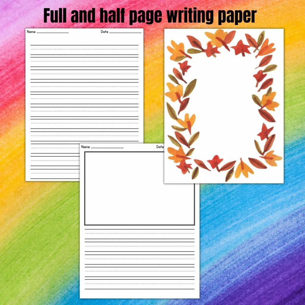 Fall/Thanksgiving Writing Paper for Bulletin Boards | Made By Teachers