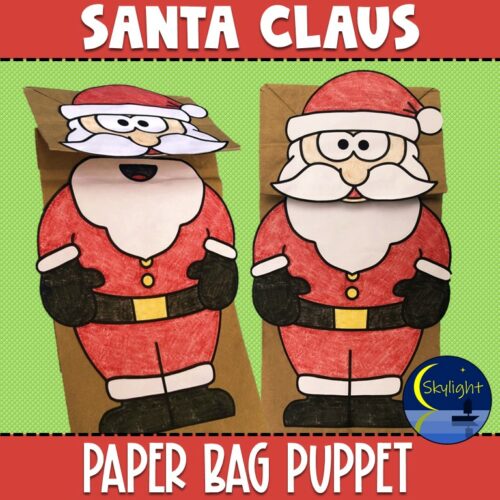 Santa Claus Paper Bag Puppet Christmas Craft Activity | Made By Teachers