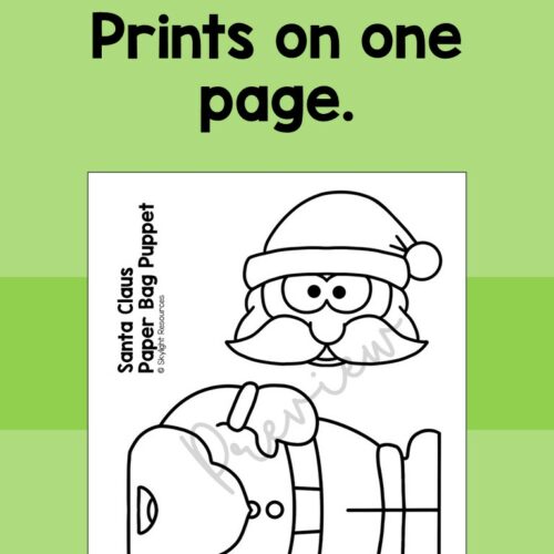 Santa Claus Paper Bag Puppet Christmas Craft Activity | Made By Teachers