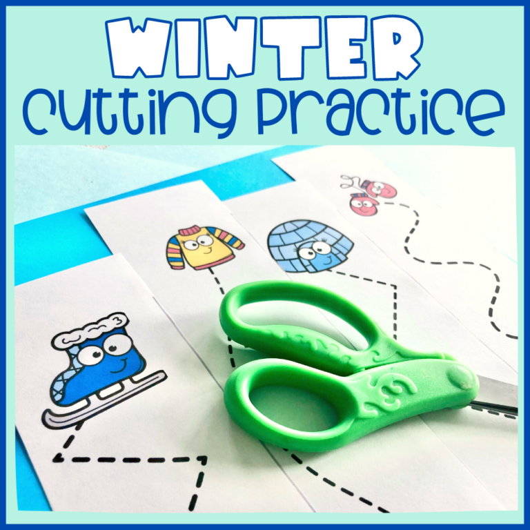 Winter Cutting Practice with Scissors: A Winter Fine Motor Skills ...