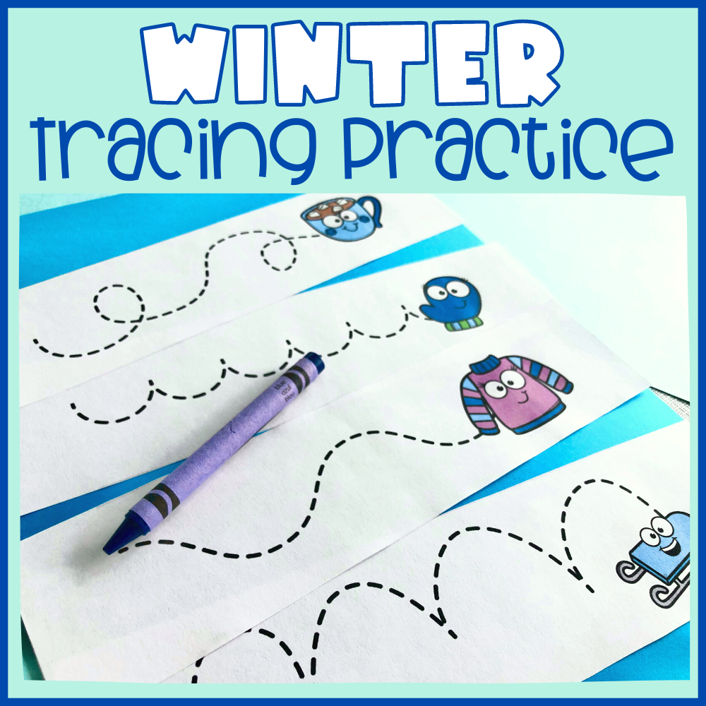 Winter Tracing Practice Cards - Winter Fine Motor Skills - Made By Teachers