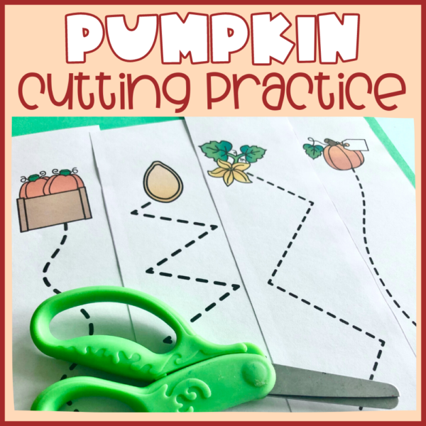 Pumpkin Cutting Practice with Scissors: A Fall Fine Motor Skills Center ...
