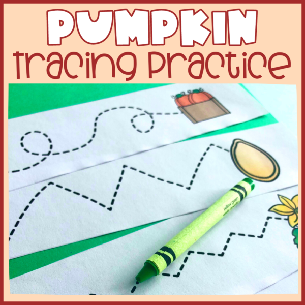 Pumpkin Tracing Practice Cards - Fall Fine Motor Skills | Made By Teachers