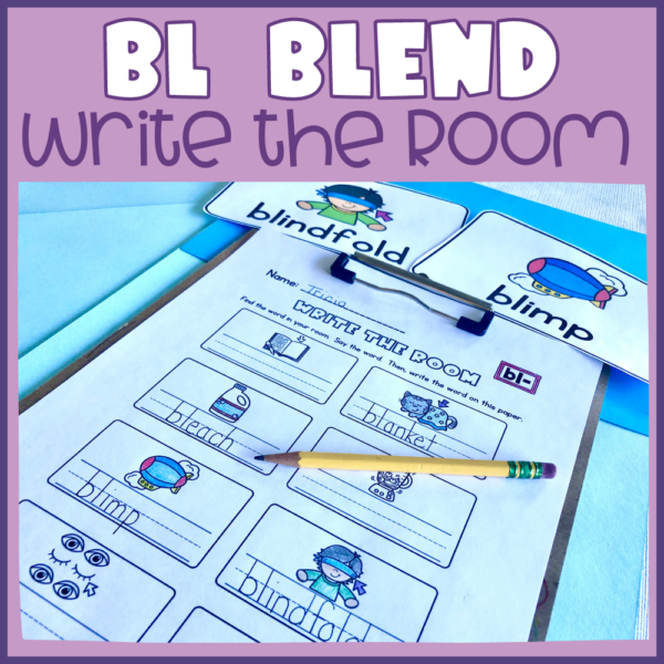 BL Blend Write the Room Spelling Activity with Differentiation | Made ...