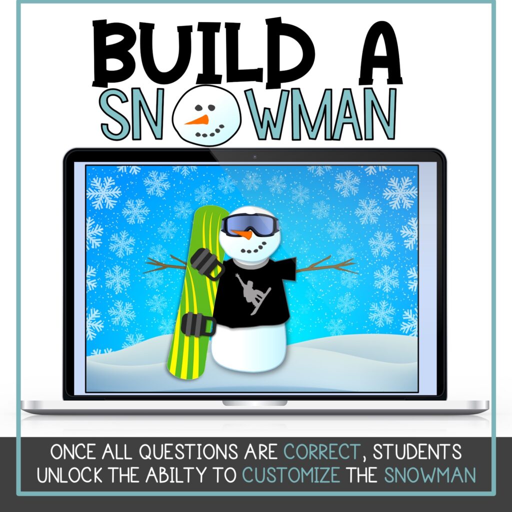 Percent Proportion Build a Snowman Self-Checking Google Sheets Activity ...