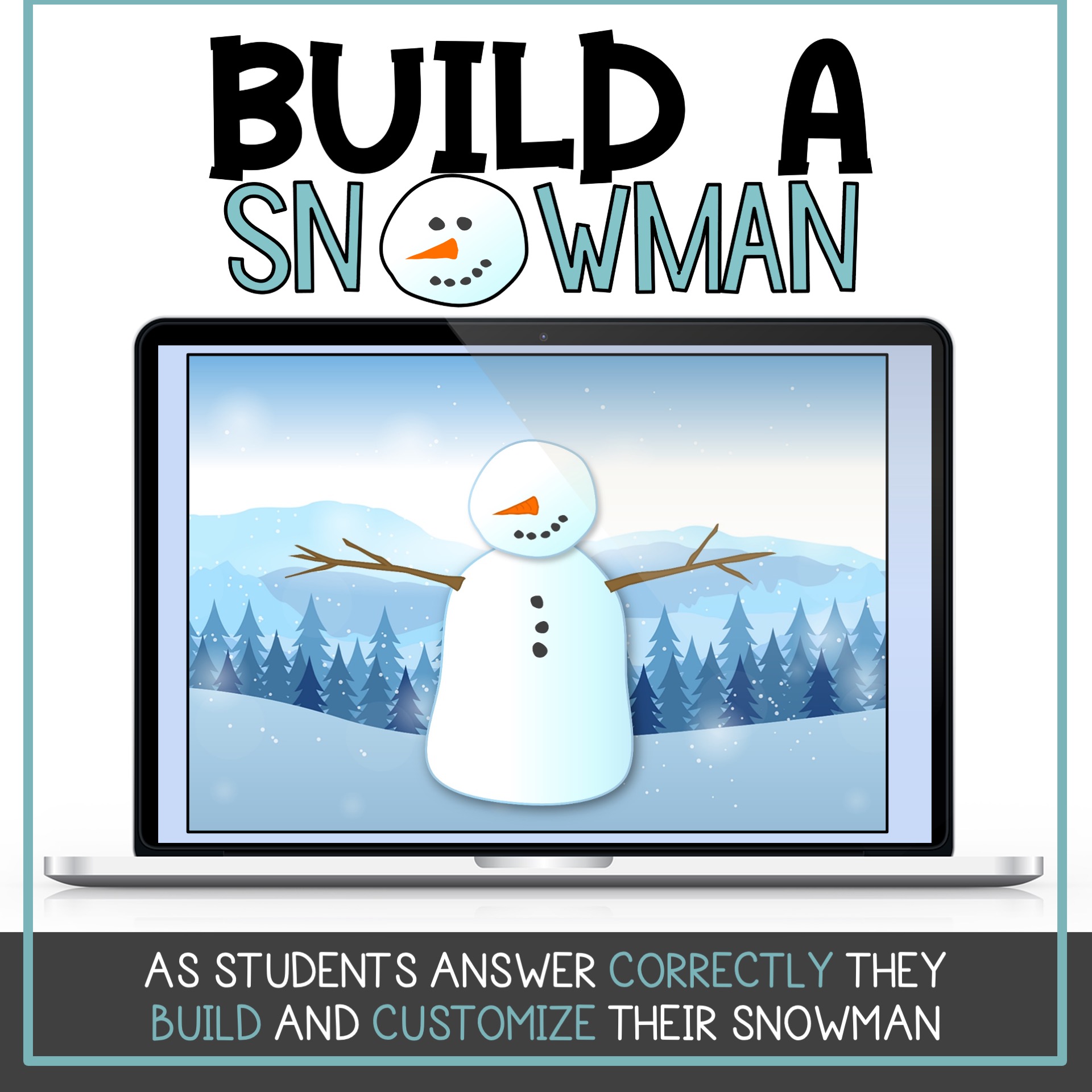 Percent Proportion Build a Snowman Self-Checking Google Sheets Activity ...