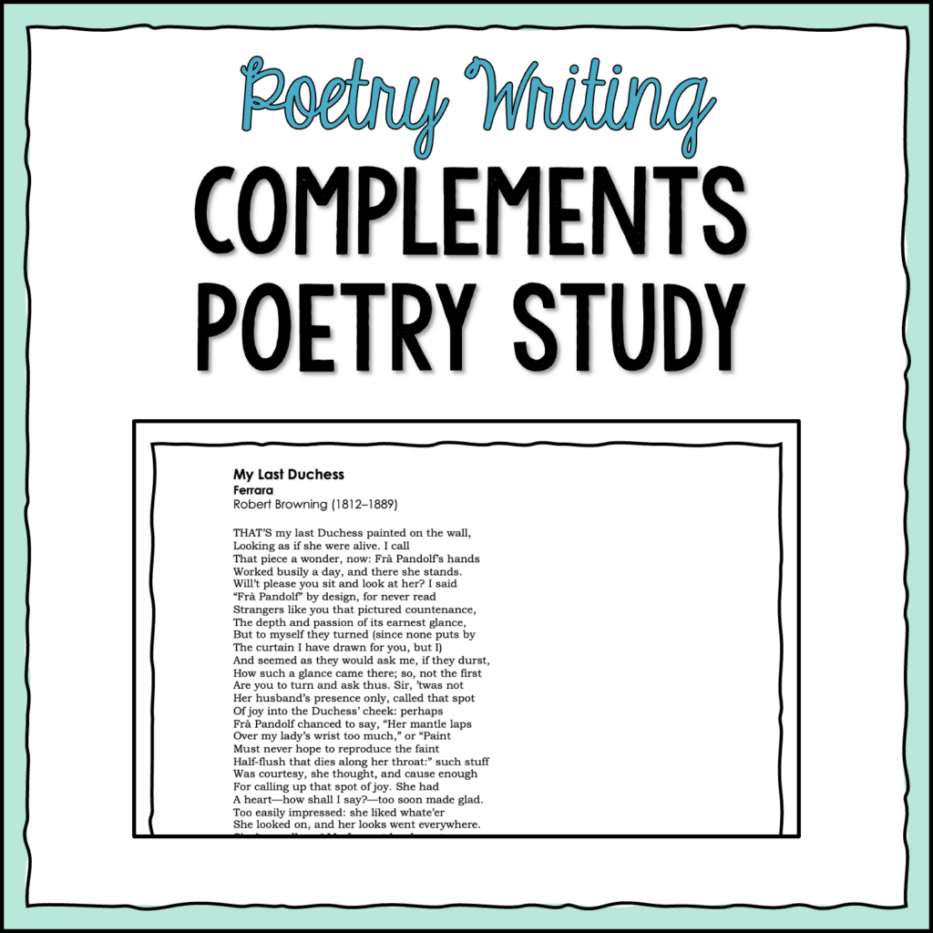 Dramatic Monologue - Poetry Writing - Poem Writing Form to Guide ...