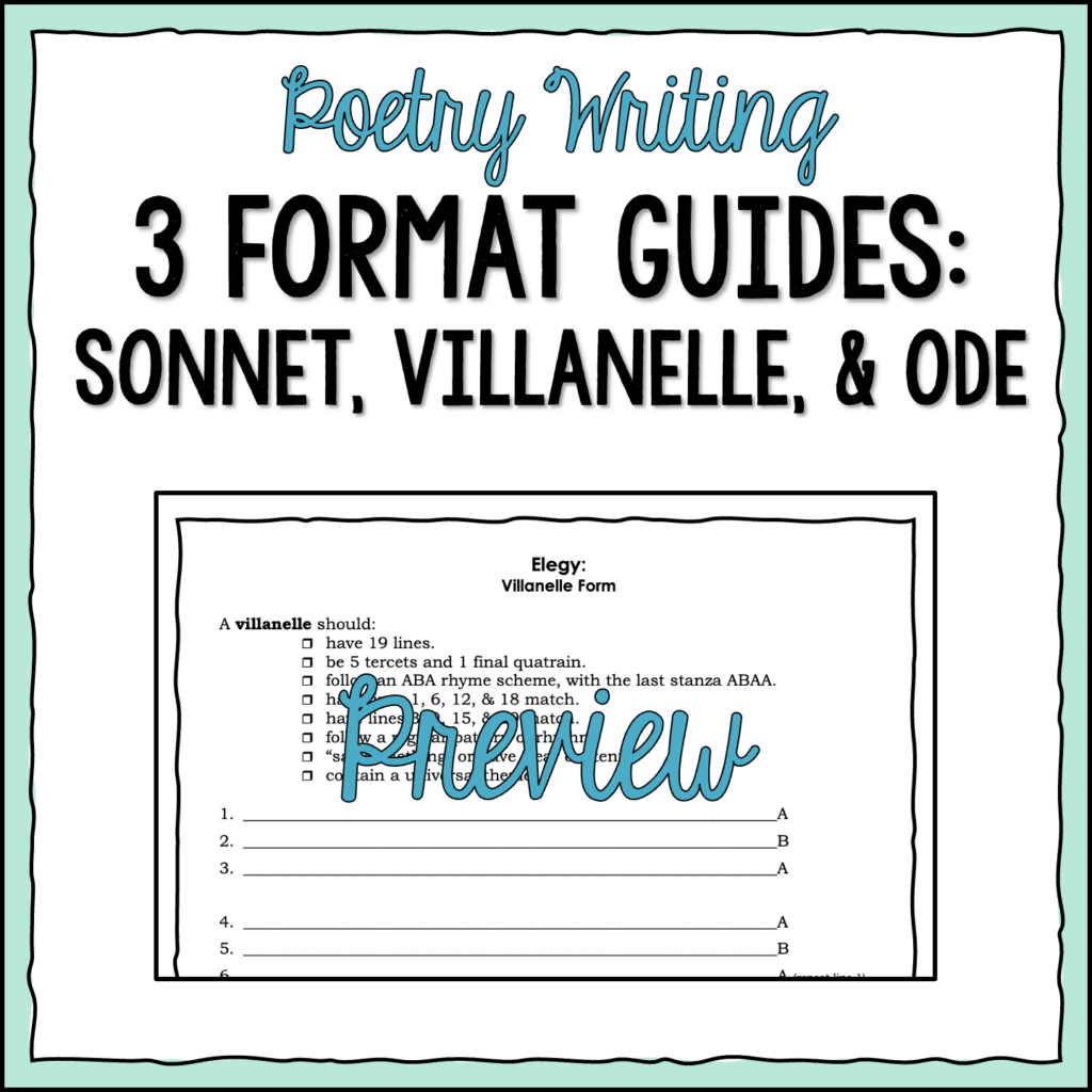 Elegy - Poetry Writing - Poem Writing Form to Guide Process - Made By ...