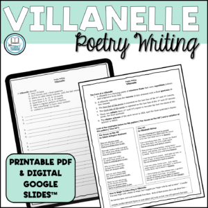 Villanelle - Poetry Writing - Poem Writing Form to Guide Process | Made ...