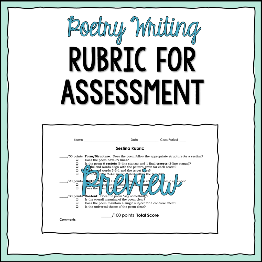 Sestina - Poetry Writing - Poem Writing Form to Guide Process | Made By ...