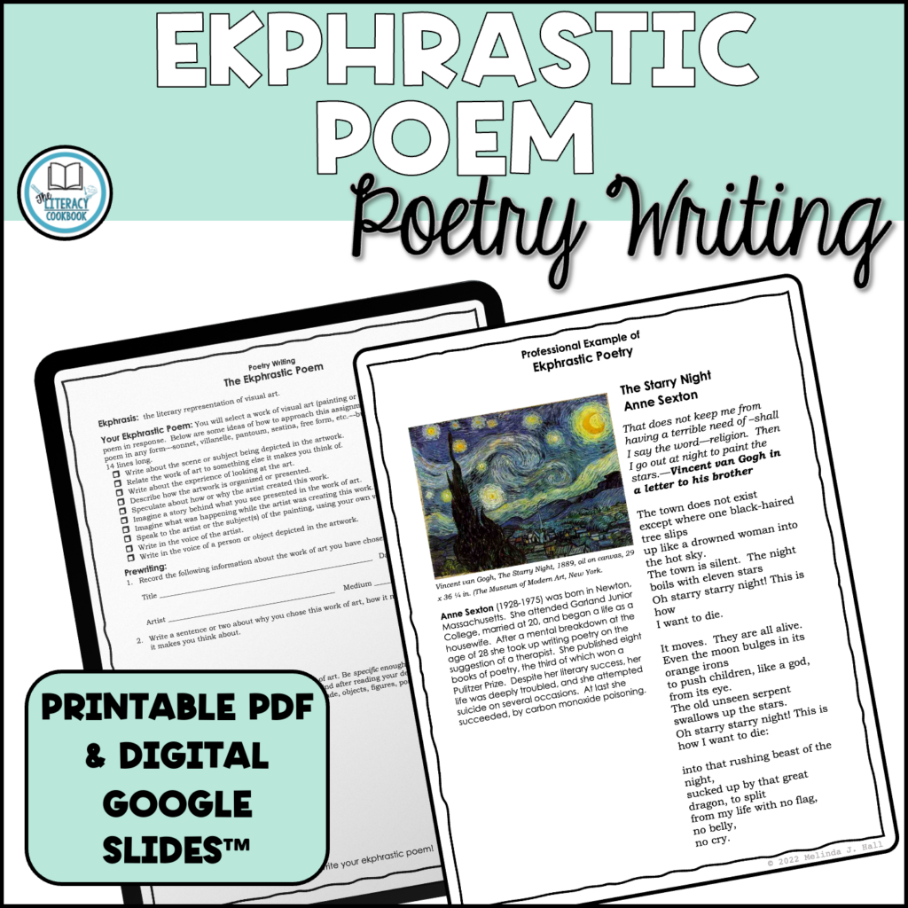 Ekphrastic Poem - Ekphrasis - Poetry Writing to Integrate Visual Art in ...