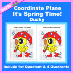 Spring Coordinate Plane Graphing Picture: Ducky - Made By Teachers