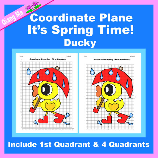 Spring Coordinate Plane Graphing Picture: Ducky | Made By Teachers