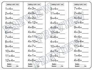 FREE Timed One Minute Addition Drill | Made By Teachers