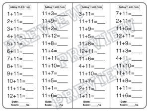 FREE Timed One Minute Addition Drill | Made By Teachers