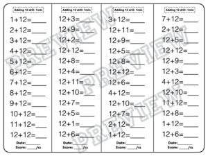 FREE Timed One Minute Addition Drill | Made By Teachers