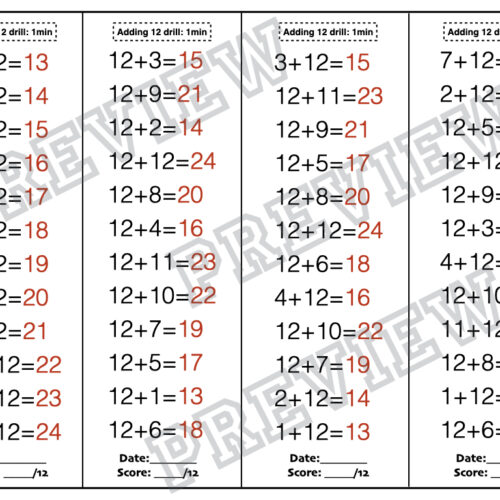 FREE Timed One Minute Addition Drill | Made By Teachers
