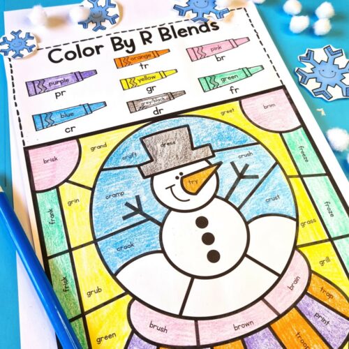 Winter Blends Color by Code Bundle | Made By Teachers